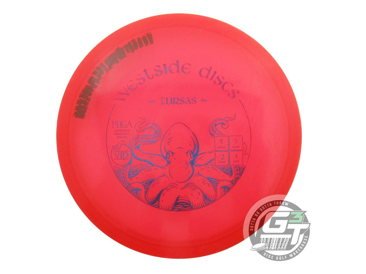 USED Westside Discs VIP Tursas 178g Red Blue Foil Midrange Golf Disc ...