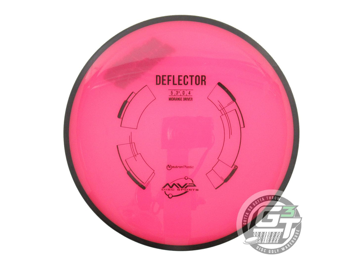 USED MVP Disc Sports Neutron Deflector 171g Pink Midrange Golf Disc ...