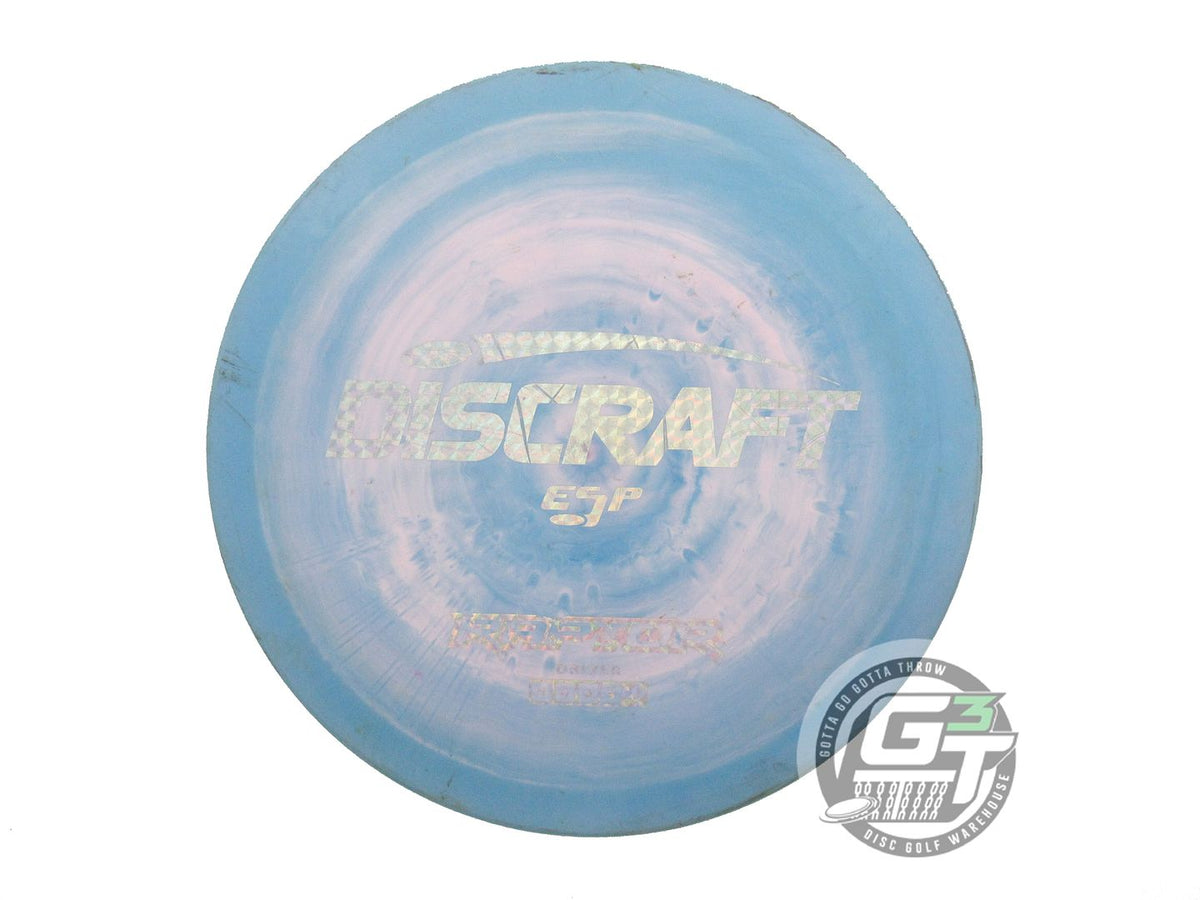 USED Discraft ESP Raptor 175g Blue-Pink Prism Foil Distance Driver Gol ...