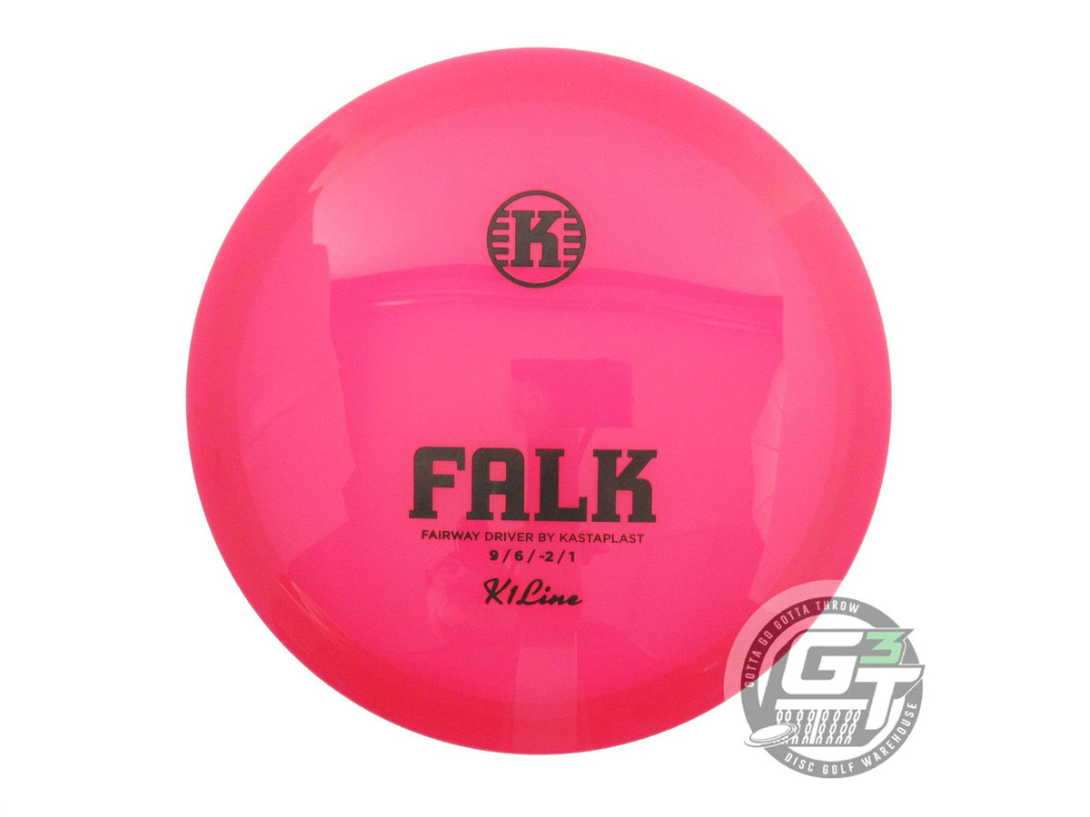 USED Kastaplast K1 Falk 170g Pink Black Stamp Fairway Driver Golf Disc ...
