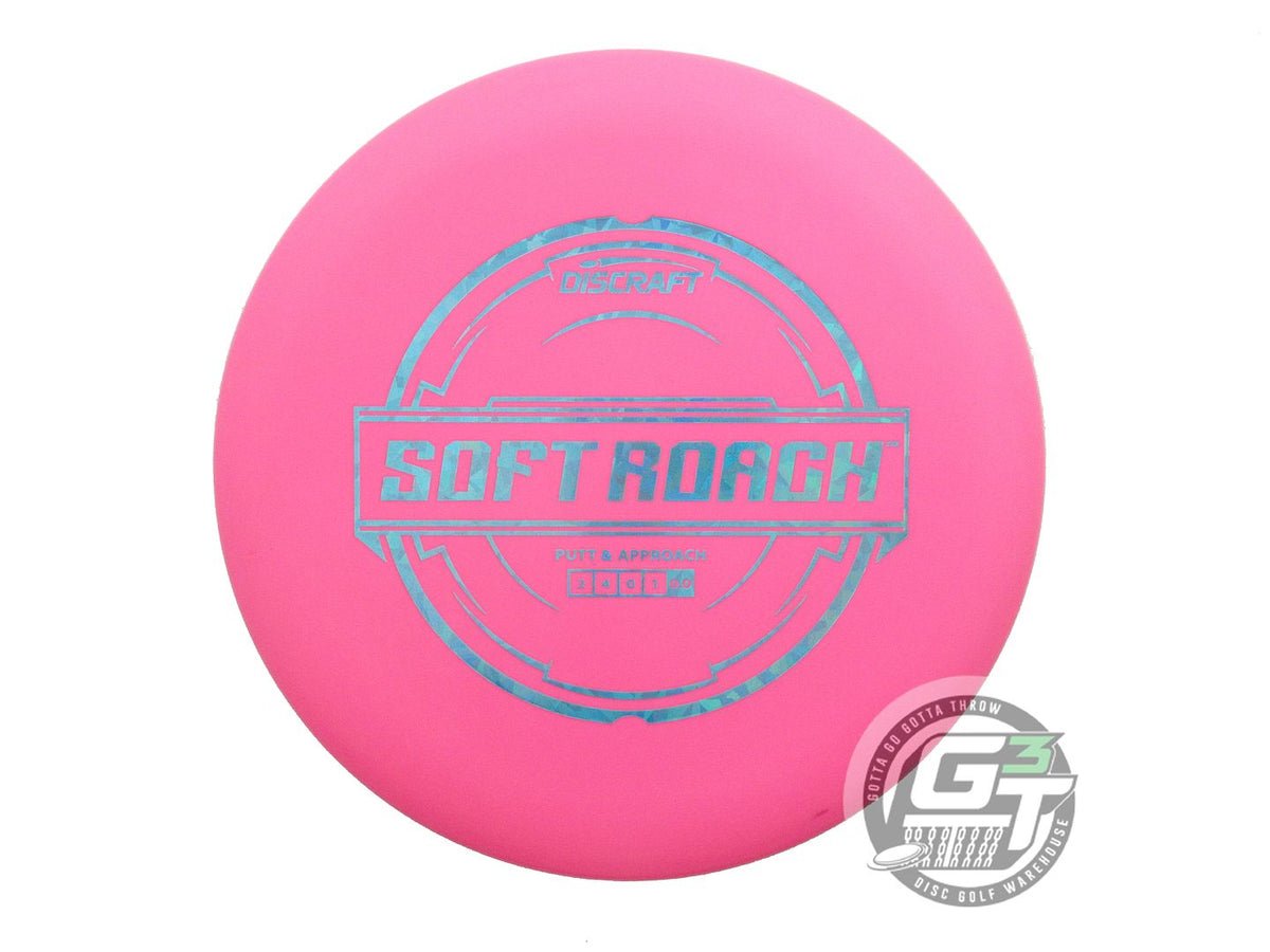 USED Discraft Putter Line Soft Roach 176g Pink Teal Shatter A Putter G ...
