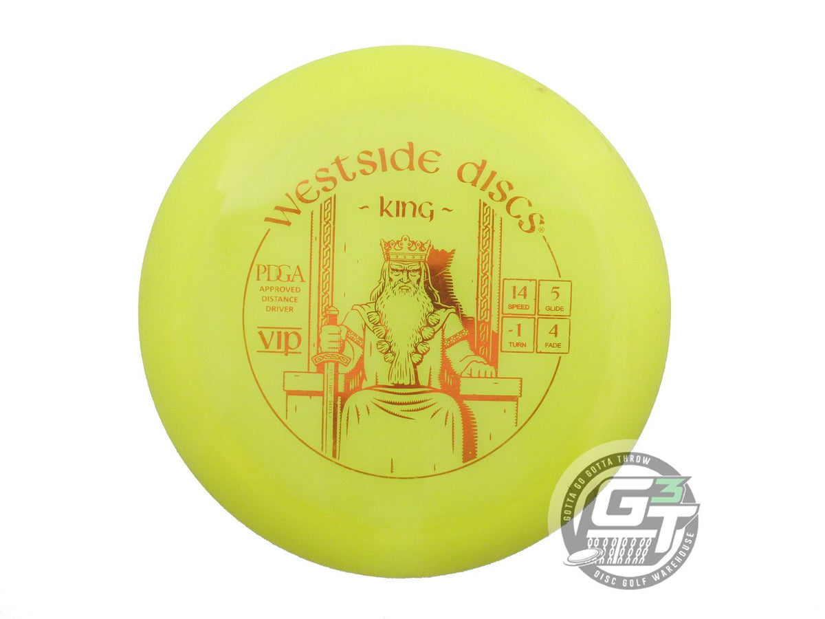 USED Westside Discs VIP King 174g Yellow Copper Foil Distance Driver G ...