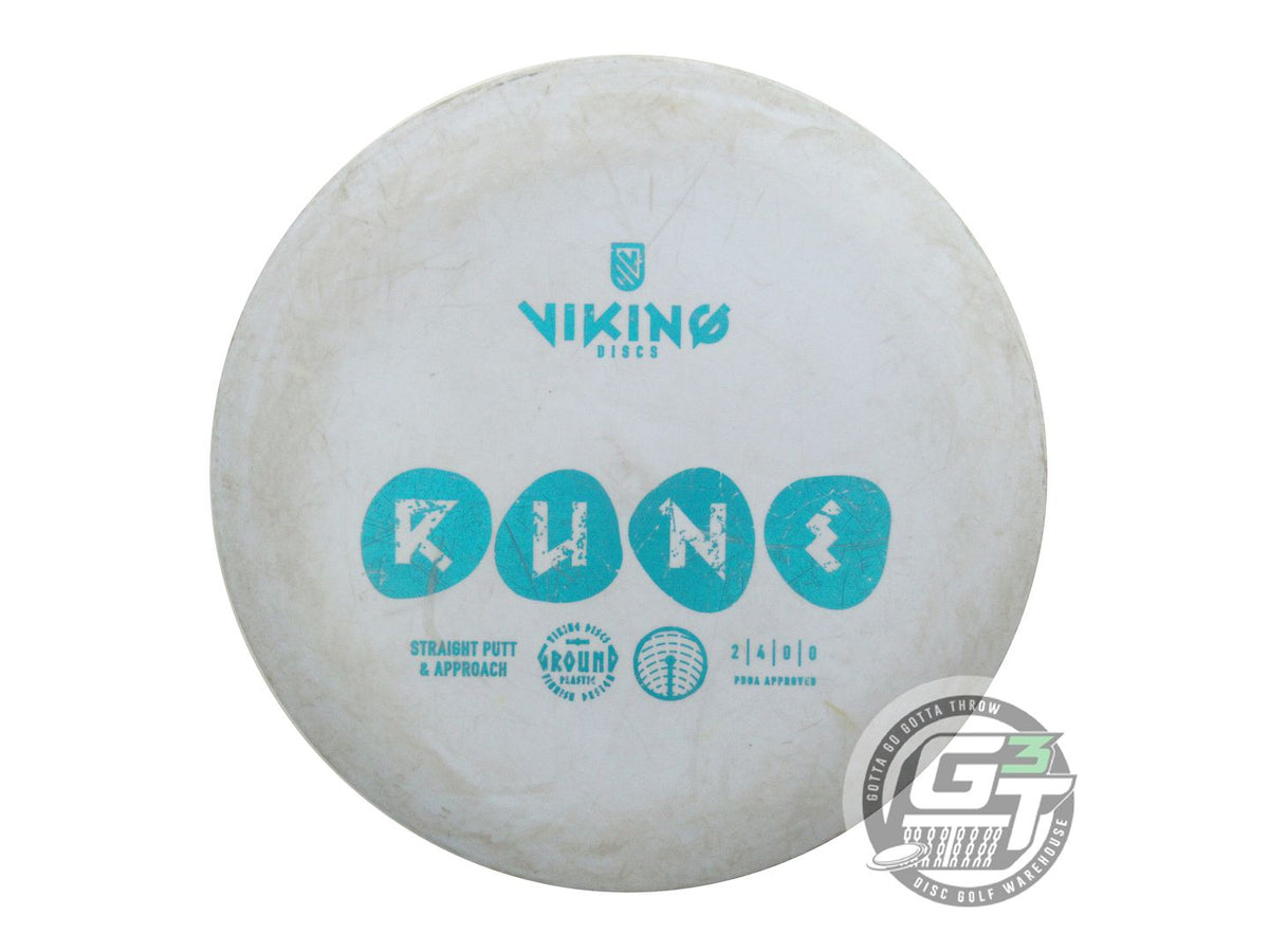 USED Viking Discs Ground Rune 171g Gray Teal Foil Putter Golf Disc ...