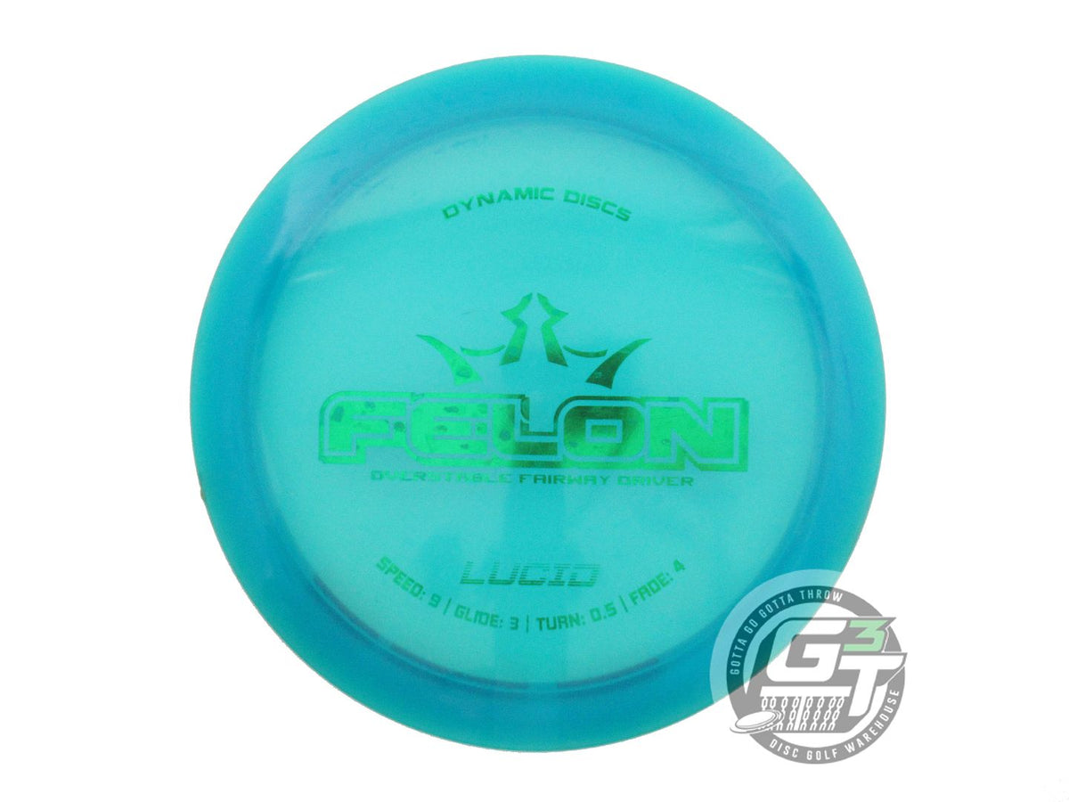 USED Dynamic Discs Lucid Felon 174g Teal Green Foil Fairway Driver Gol ...