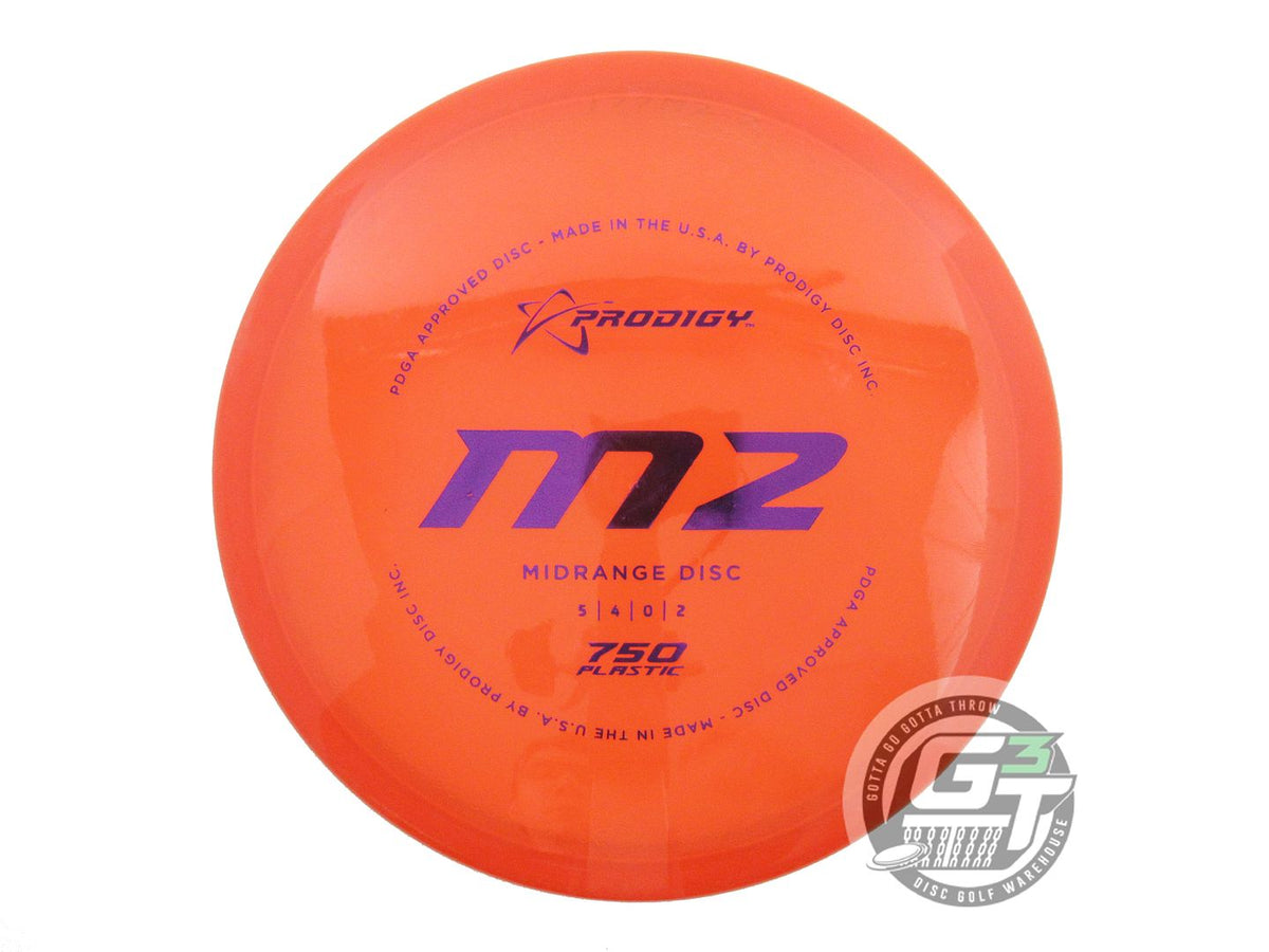USED Prodigy Discs 750 M2 177g Orange Purple Foil Midrange Golf Disc ...