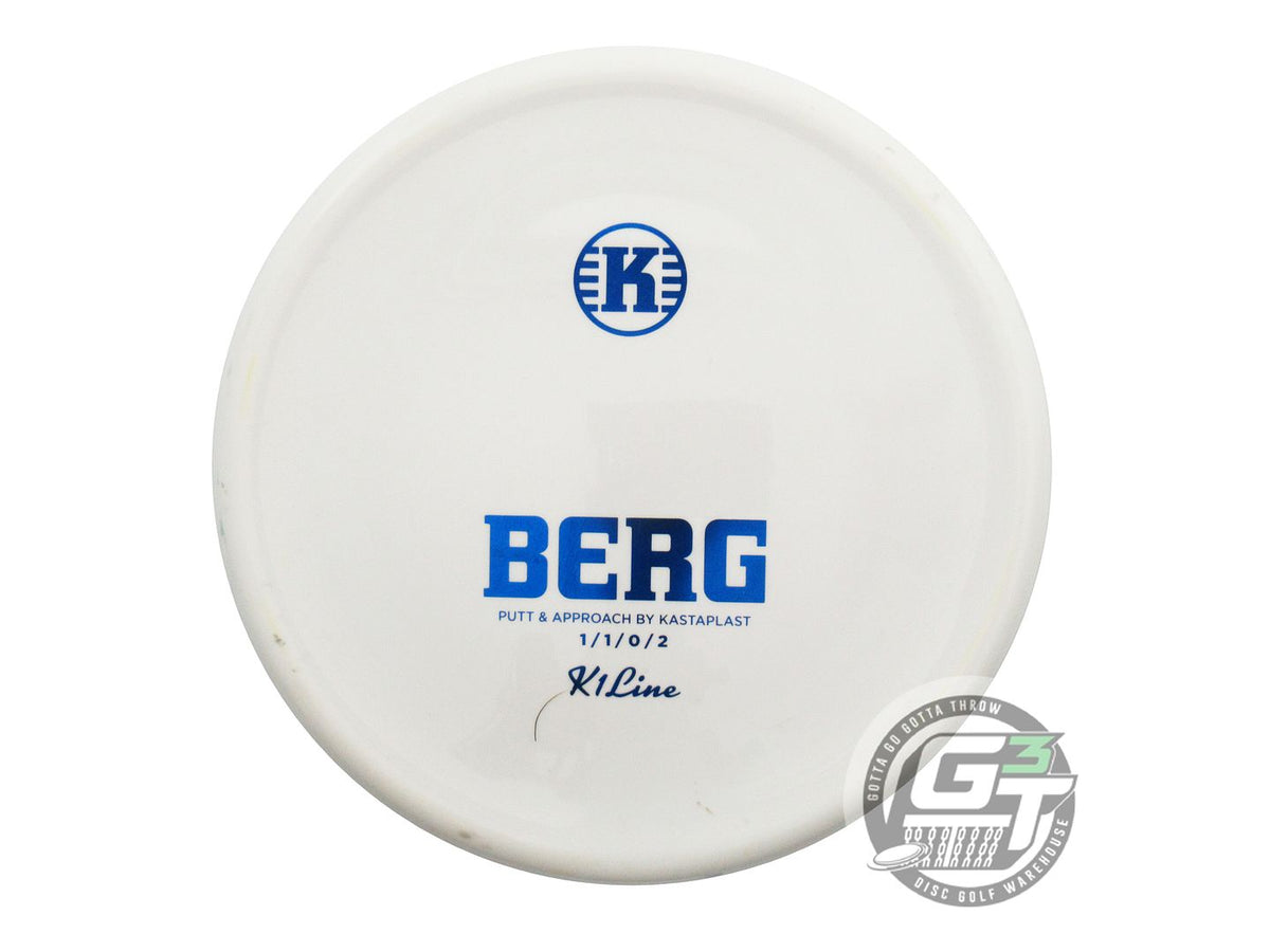 USED Kastaplast K1 Berg 176g White Blue Foil Putter Golf Disc – Gotta ...