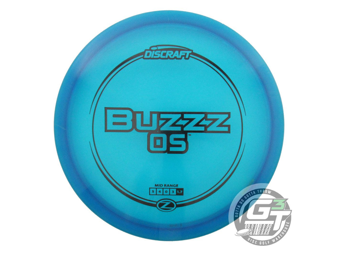 USED Discraft Z Buzzz OS 179g Blue Black Stamp Midrange Golf Disc ...