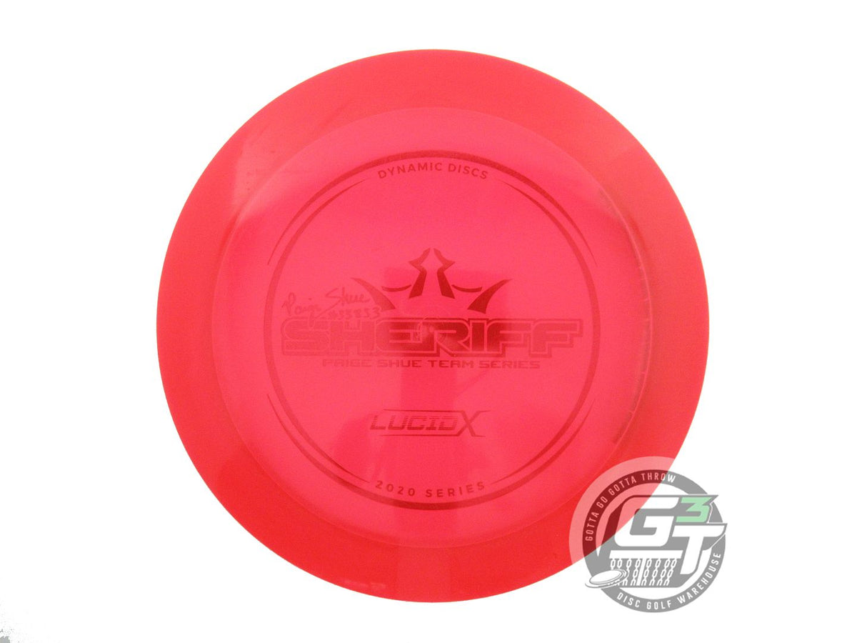USED Dynamic Discs [SHUE] Lucid-X Sheriff 175g Red Red Foil Driver Gol ...
