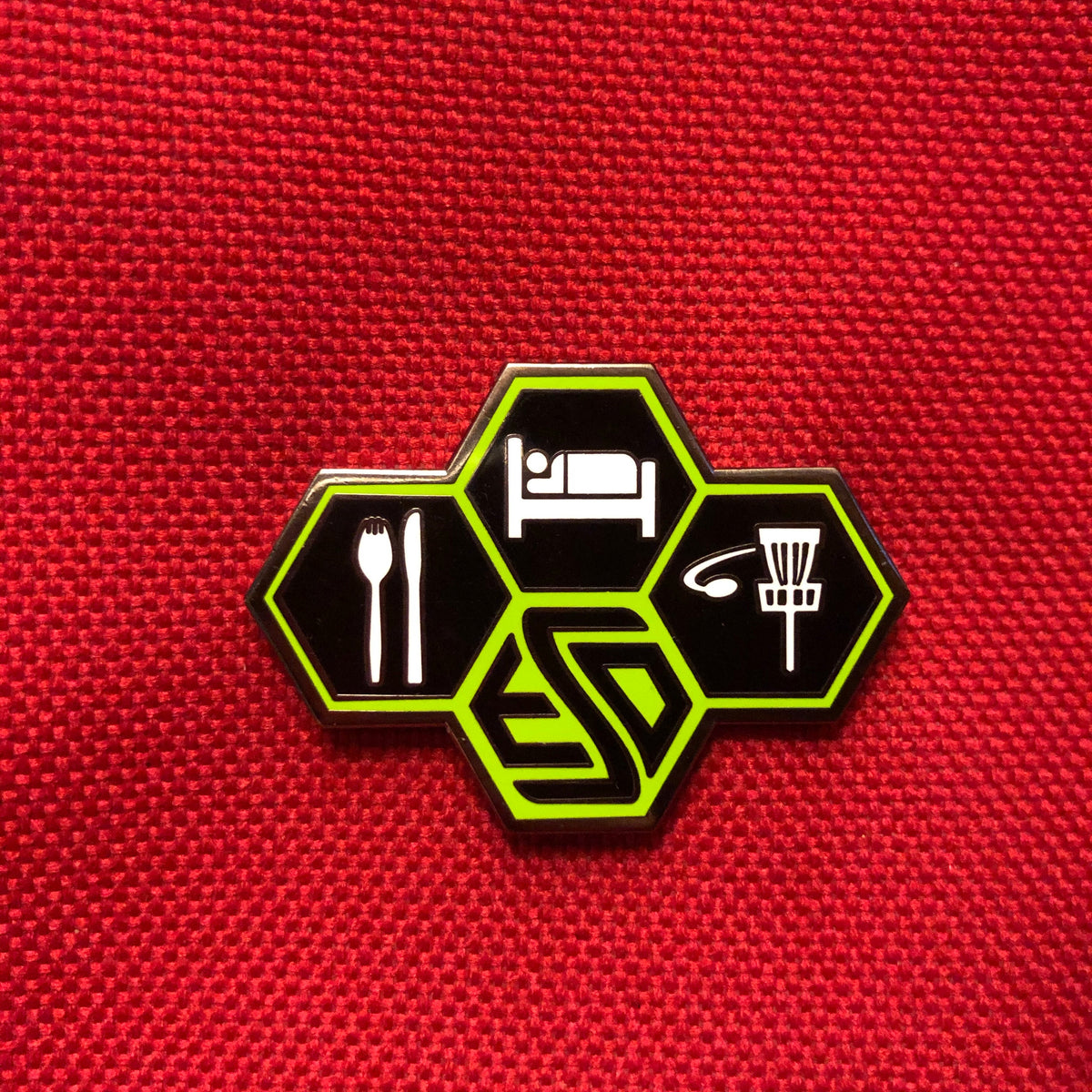 Eat Sleep Disc - Disc Golf Pin – Gotta Go Gotta Throw