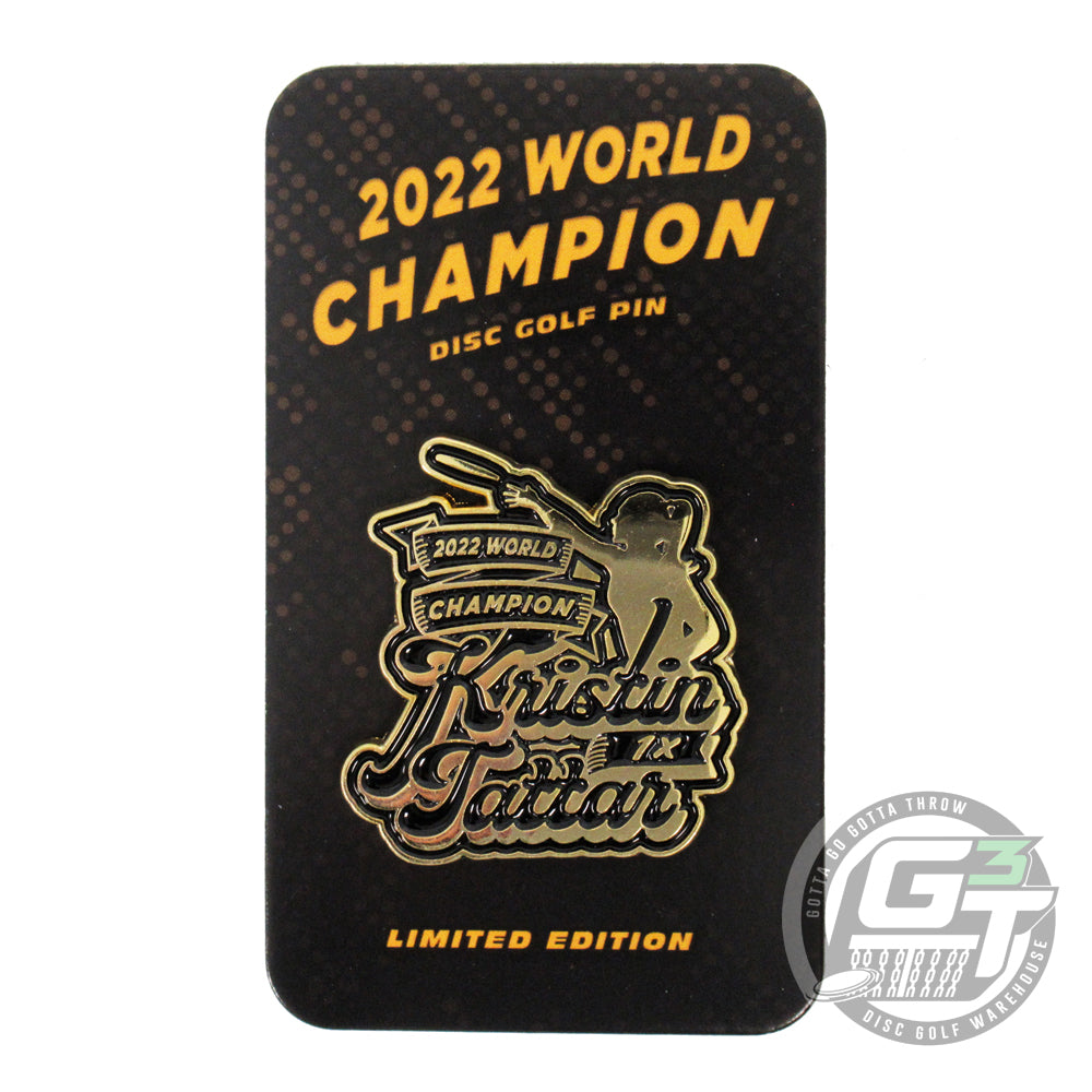 Disc Golf Pins Kristin Tattar 2022 World Champion Enamel Disc Golf Pin ...