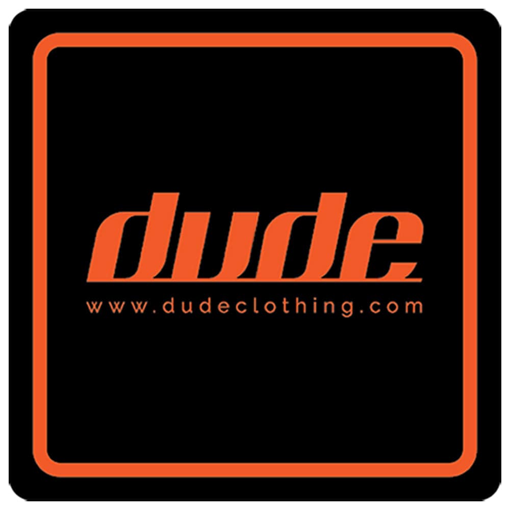 DUDE Square Logo Sticker– Gotta Go Gotta Throw