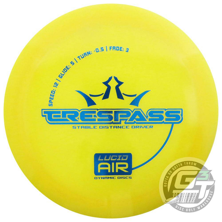 Dynamic Discs Lucid AIR Trespass Distance Driver Golf Disc – Gotta Go ...