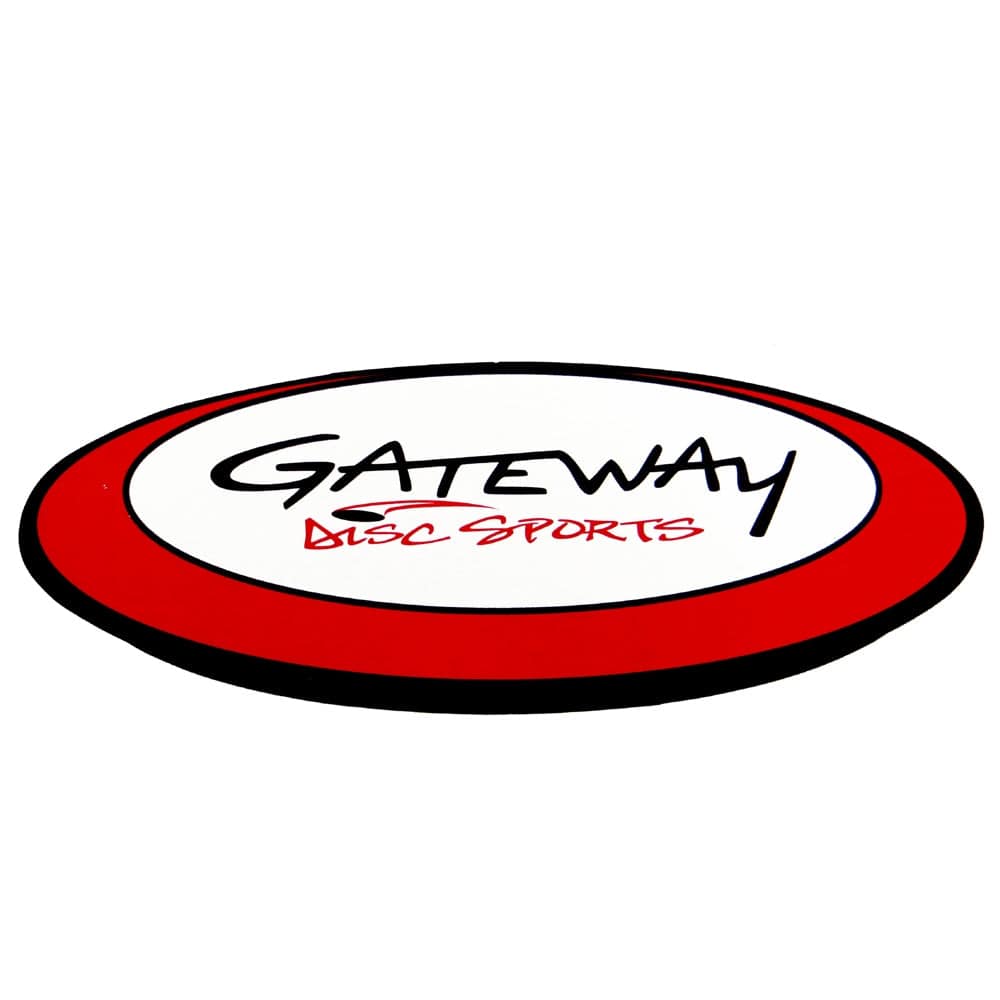 Gateway Disc Sports Red Oval Logo Sticker– Gotta Go Gotta Throw